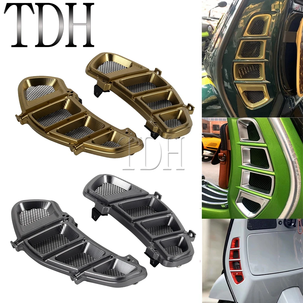 Motorcycle-Gold-Radiator-Grille-Guards-Covers-Compartment-Air-Inler ...