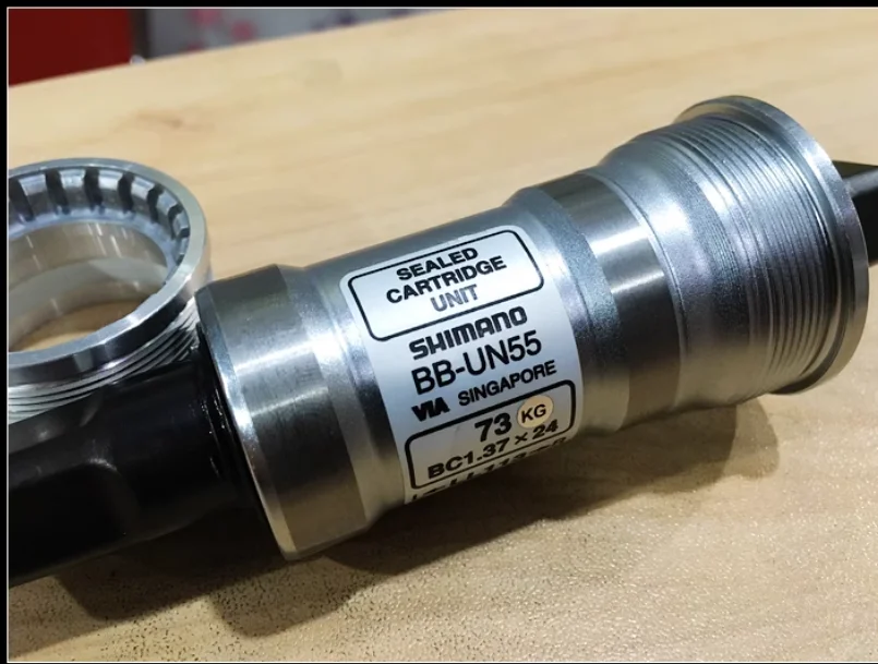 1pc for Shimano NOS BB-UN55 73MM x 113MM BC1.37x24 Square Taper Bottom ...