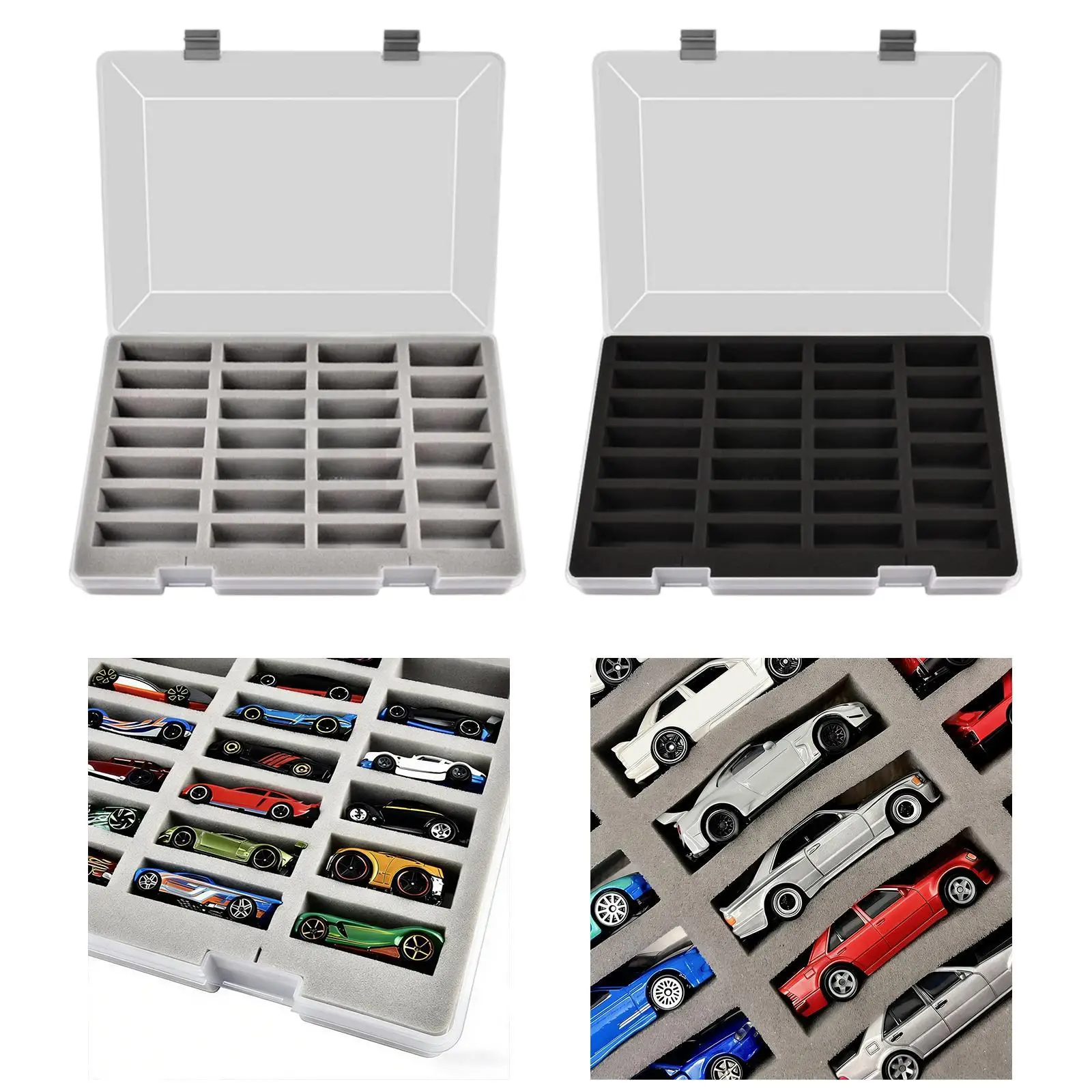 1/64 Scale Model Cars Storage Case Protection Dustproof Durability ...
