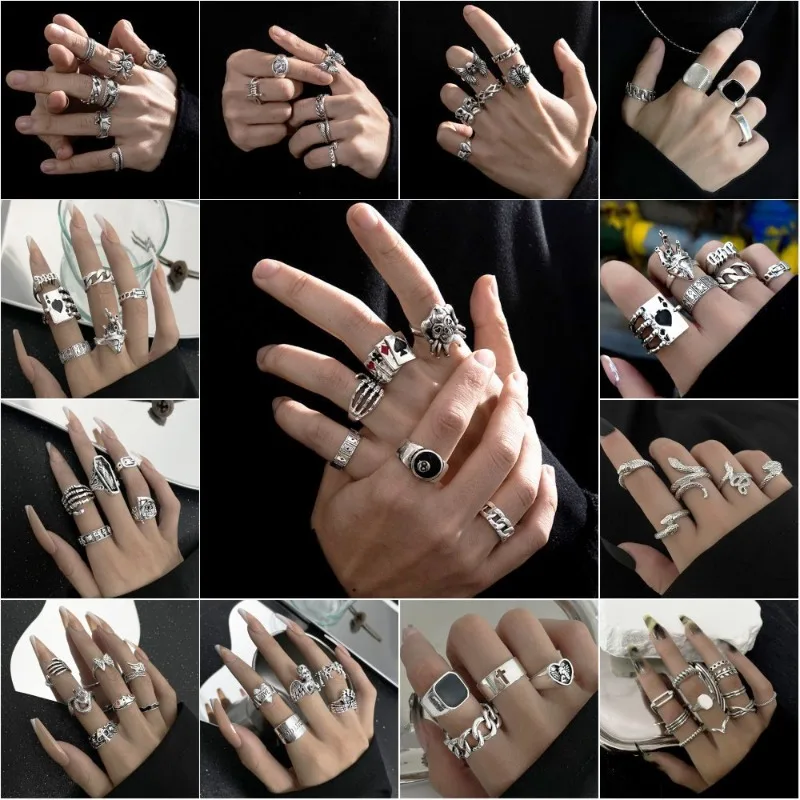 Dark-Style-Accessories-Men-Heavy-Metal-Punk-Exaggerated-Skeleton-Poker ...