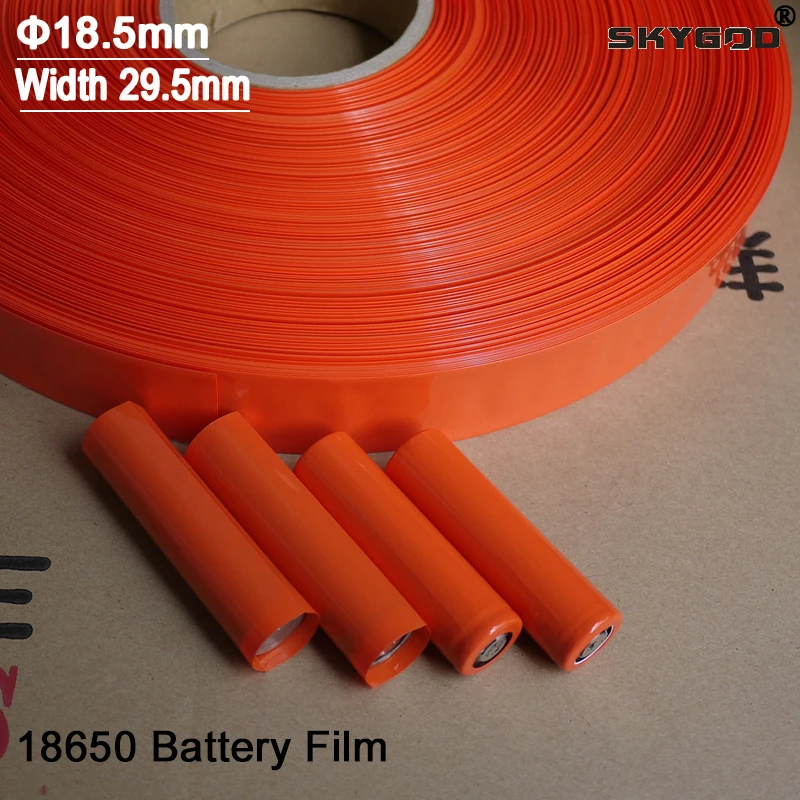 20/100/500pcs 18650 Lipo Battery Wrap PVC Heat Shrink Tube Precut Width ...