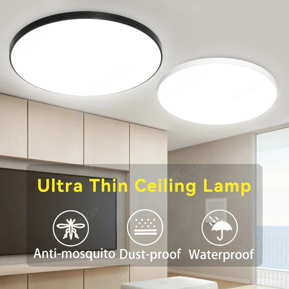 Ultra Thin LED Ceiling Light 30W/40W/50W/72W Modern LED Lights Style ...