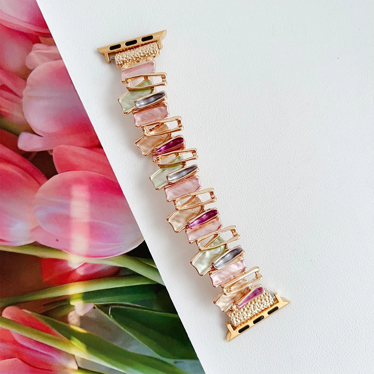 Metal-Strap-for-Apple-Watch-Band-With-Irregular-Geometry-Bracelet ...