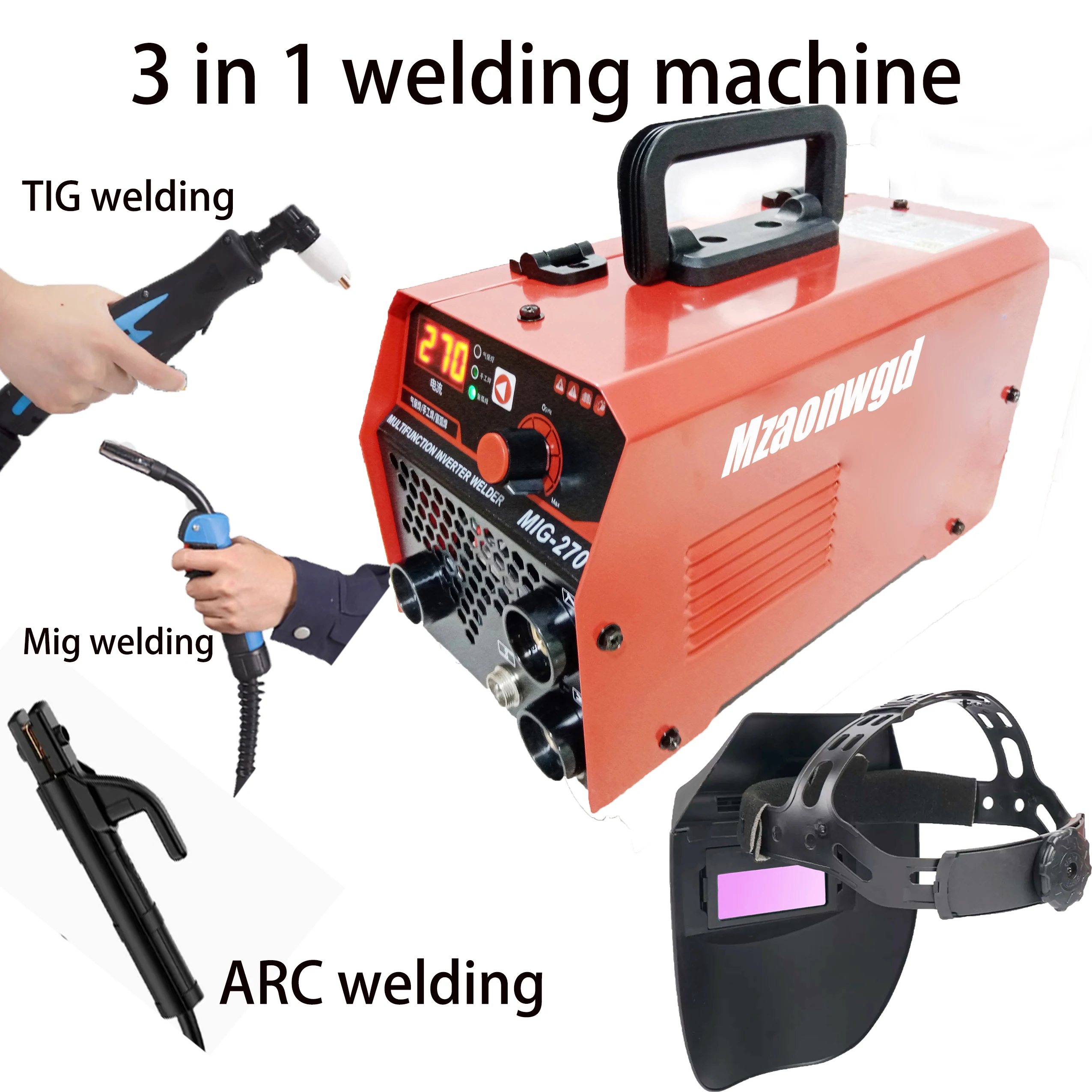 MIG Welder 270A 220V Digital Screen IGBT Inverter Multifunction MIG MMA ...