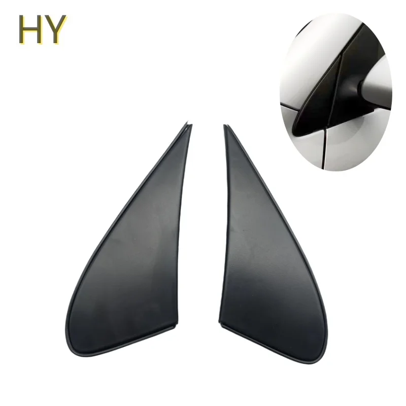1-Pair-Front-Door-Side-Rear-View-Mirror-Corner-Cover-Trim-Triangle ...