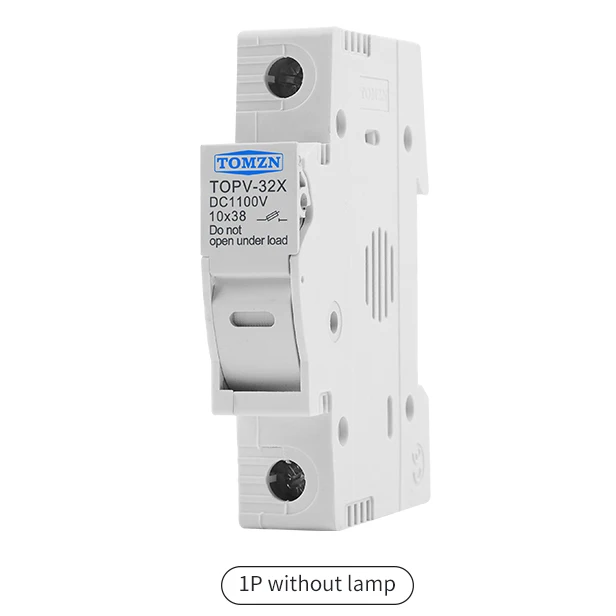 one set 1P 2P DC Fuse Holder 10*38mm High Voltage Solar PV 1100V TOMZN ...