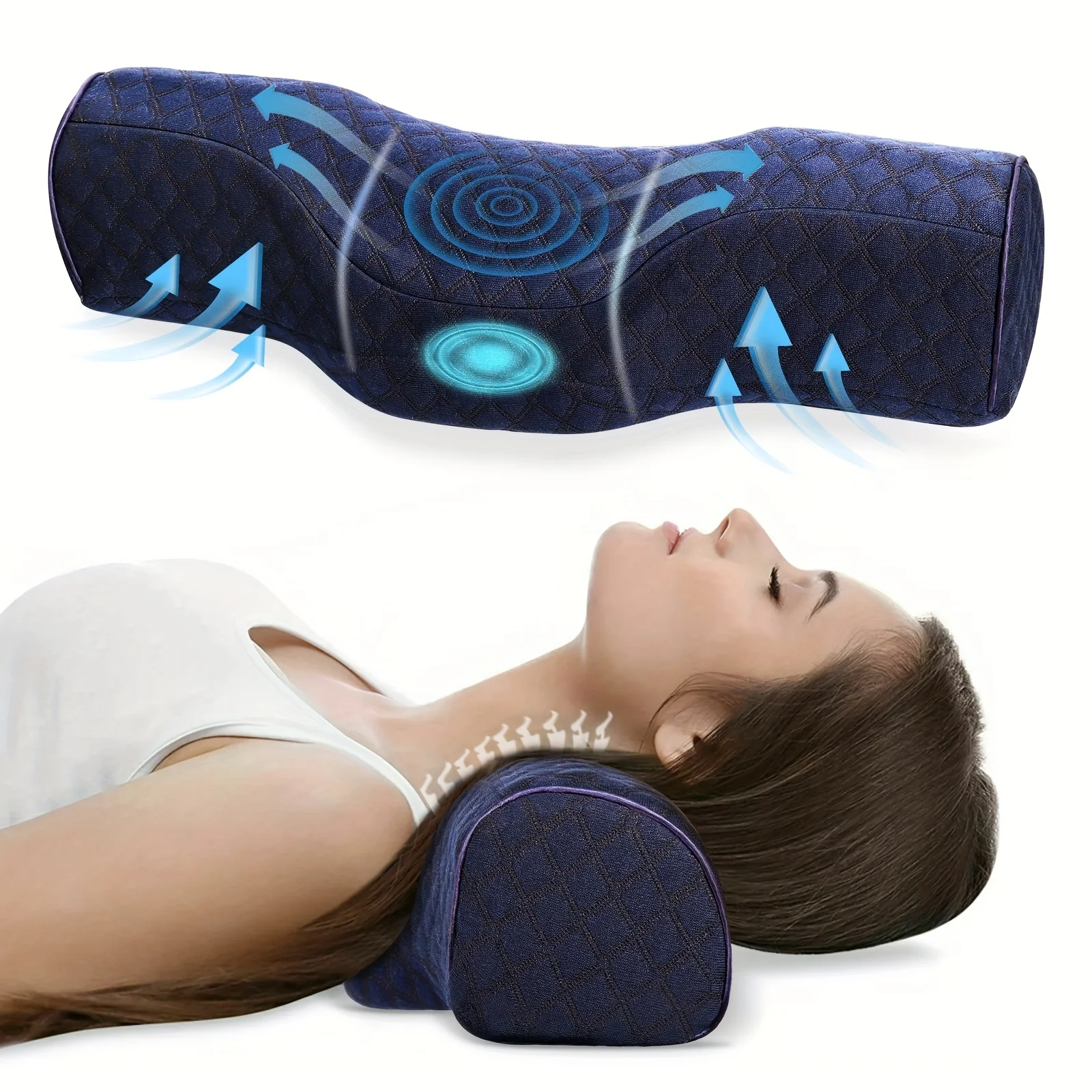 Orthopedic-Neck-Pillow-Superior-Cervical-Support-Soft-Memory-Foam ...