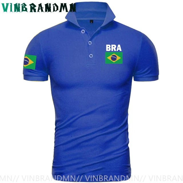 Brazil Flag Polo Shirt Men Brasil Polo Shirts New Streetwear Tops ...