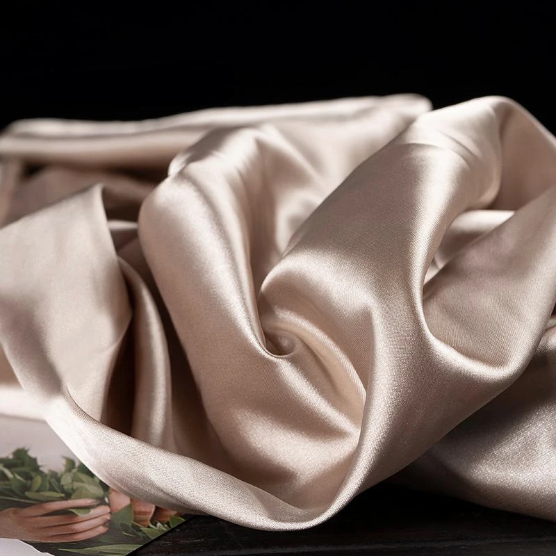 Cream Satin Fabric