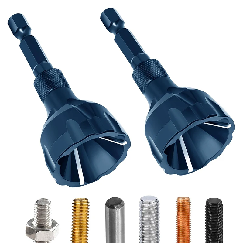 2Pcs 3-20mm Deburring External Chamfer Tool Tungsten Carbide Hex Shank ...