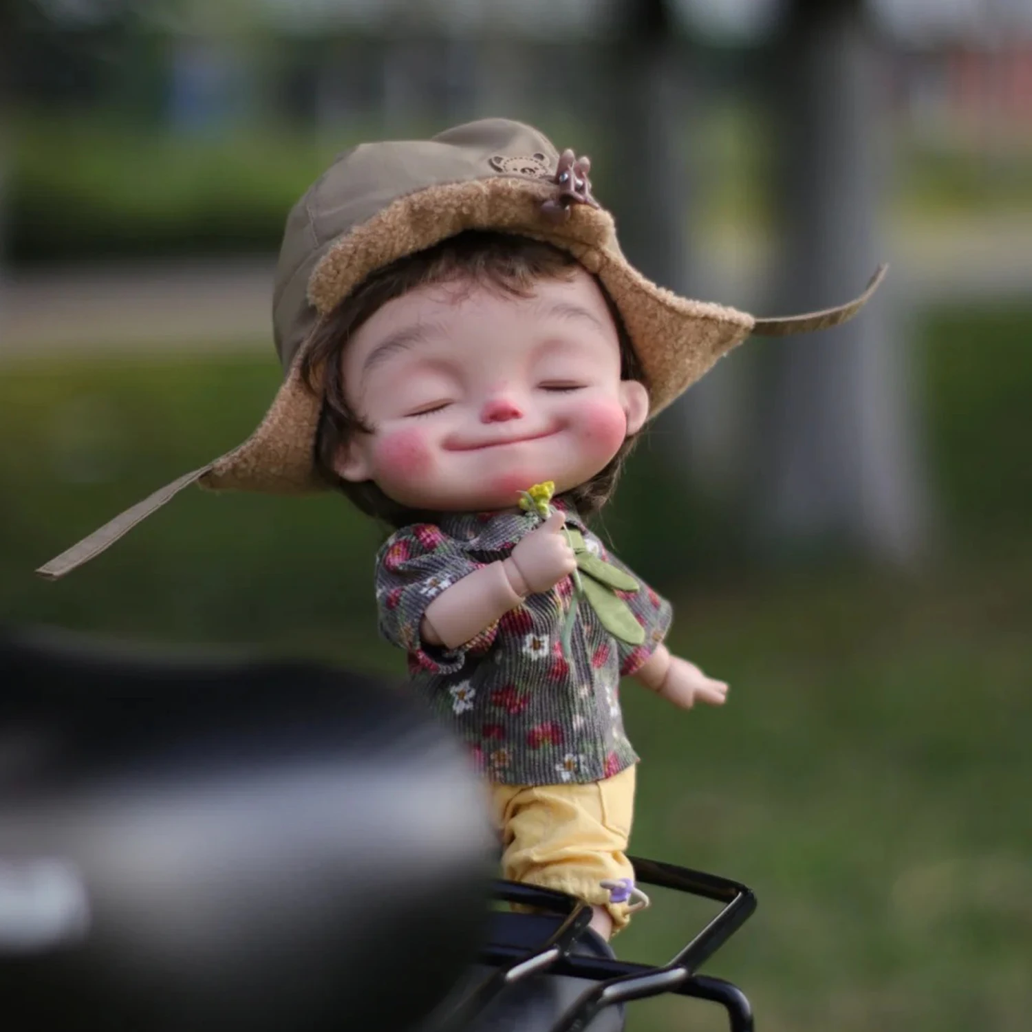PreOrder Small Feisi Bjd Doll 1/6 Anime Little Fat Face Close Eyes Smil ...