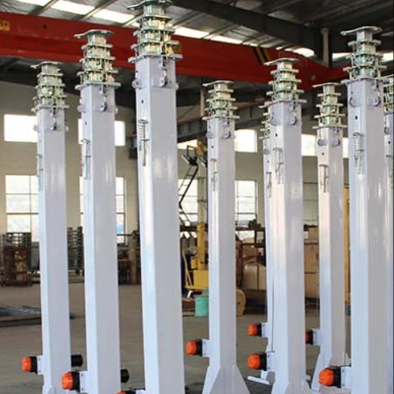 Section-Retractable-Galvanized-Electric-Winch-Hydraulic-Light-Tower ...