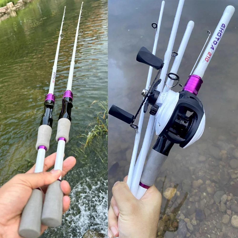 Telescopic Portable Spinning Lure Fishing Rod and 7.2:1 High-Speed Gear ...