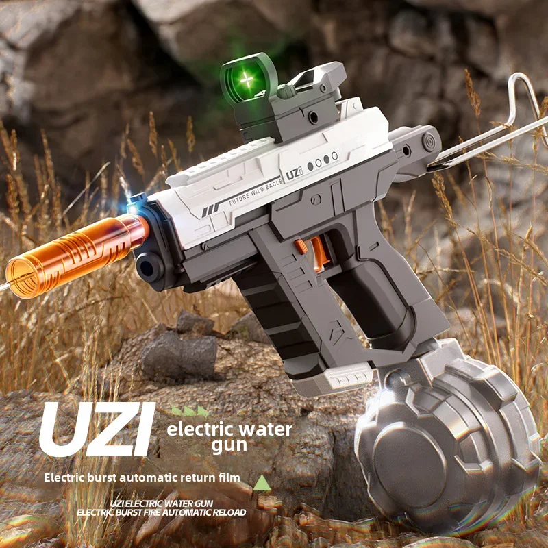 Uzi-Electric-Water-Gun-Handheld-Dual-Mode-Scorpion-Style-Automatic-Suction-Gun-Light-Child-Spray ...