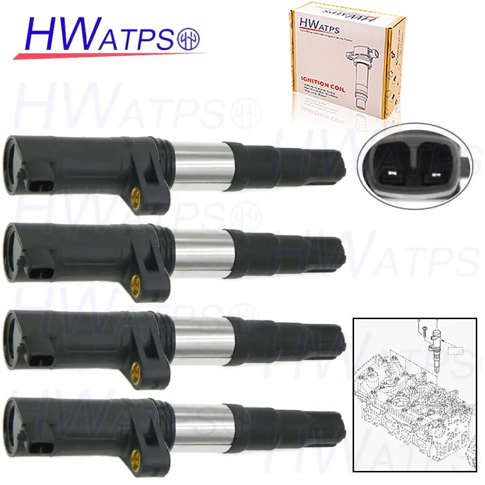 4 Uds 8200765882 8200405098 8200672564 bobinas de encendido para Dacia ...