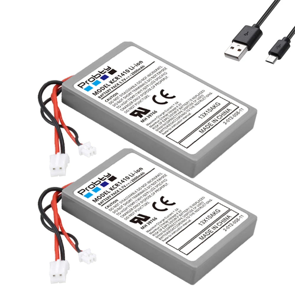 2 Pcs 2000mah Battery For Sony Gamepad Ps4 Battery Dualshock4 V1 ...