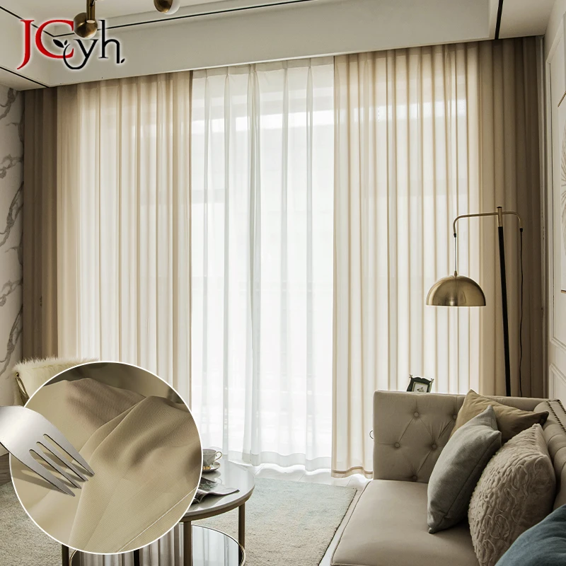 Modern-Sheer-Tulle-Curtains-for-the-Living-Room-Transparent-Voile ...