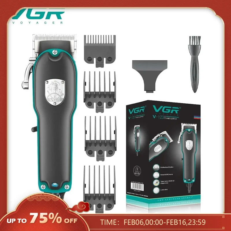VGR-Tondeuse-Cheveux-Professionnel-Machine-De-D-coupe-De-Cheveux-lectrique-Filaire-Tondeuse-R ...
