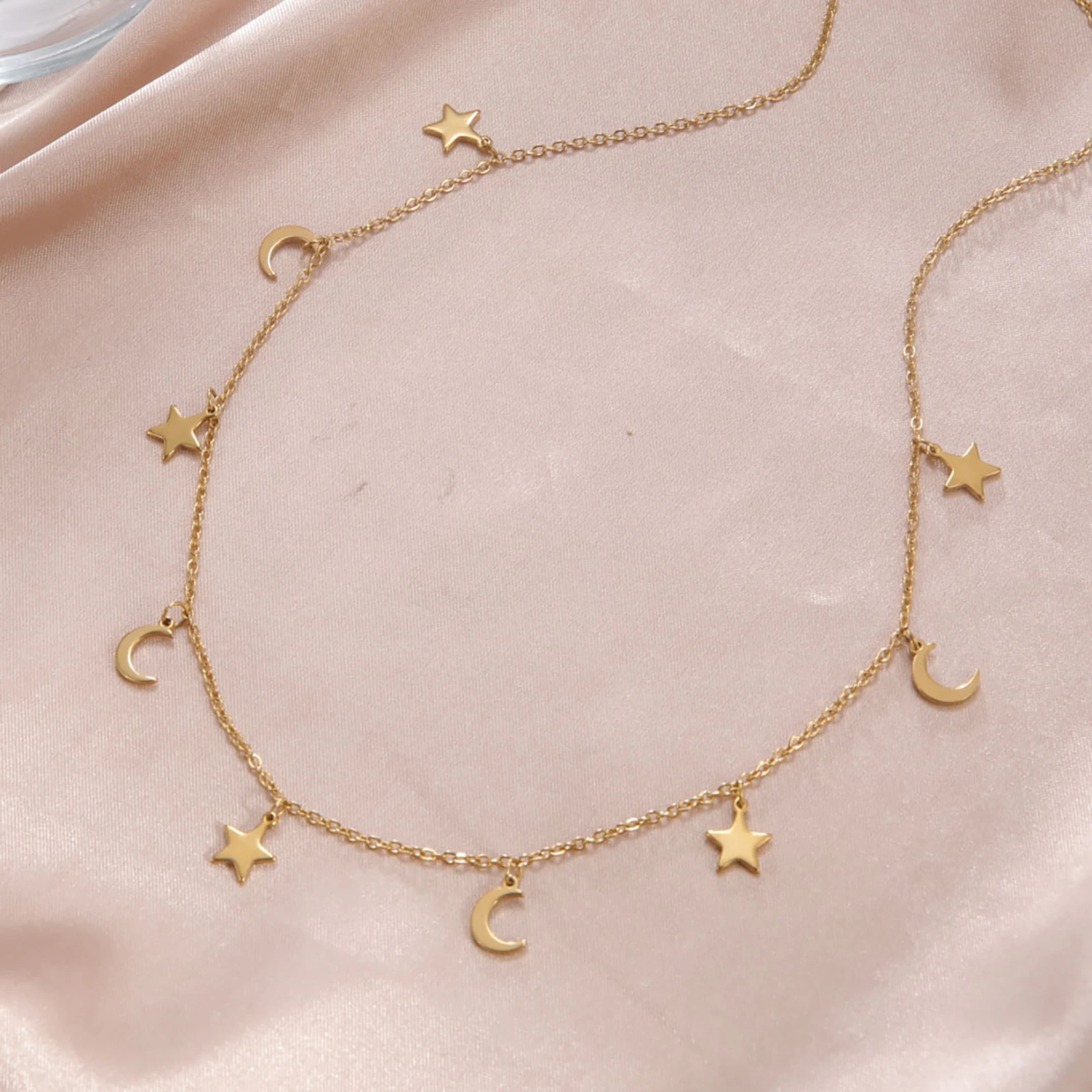 Skyrim-Moon-Star-Charm-Necklaces-for-Women-Stainless-Steel-Gold-Color ...