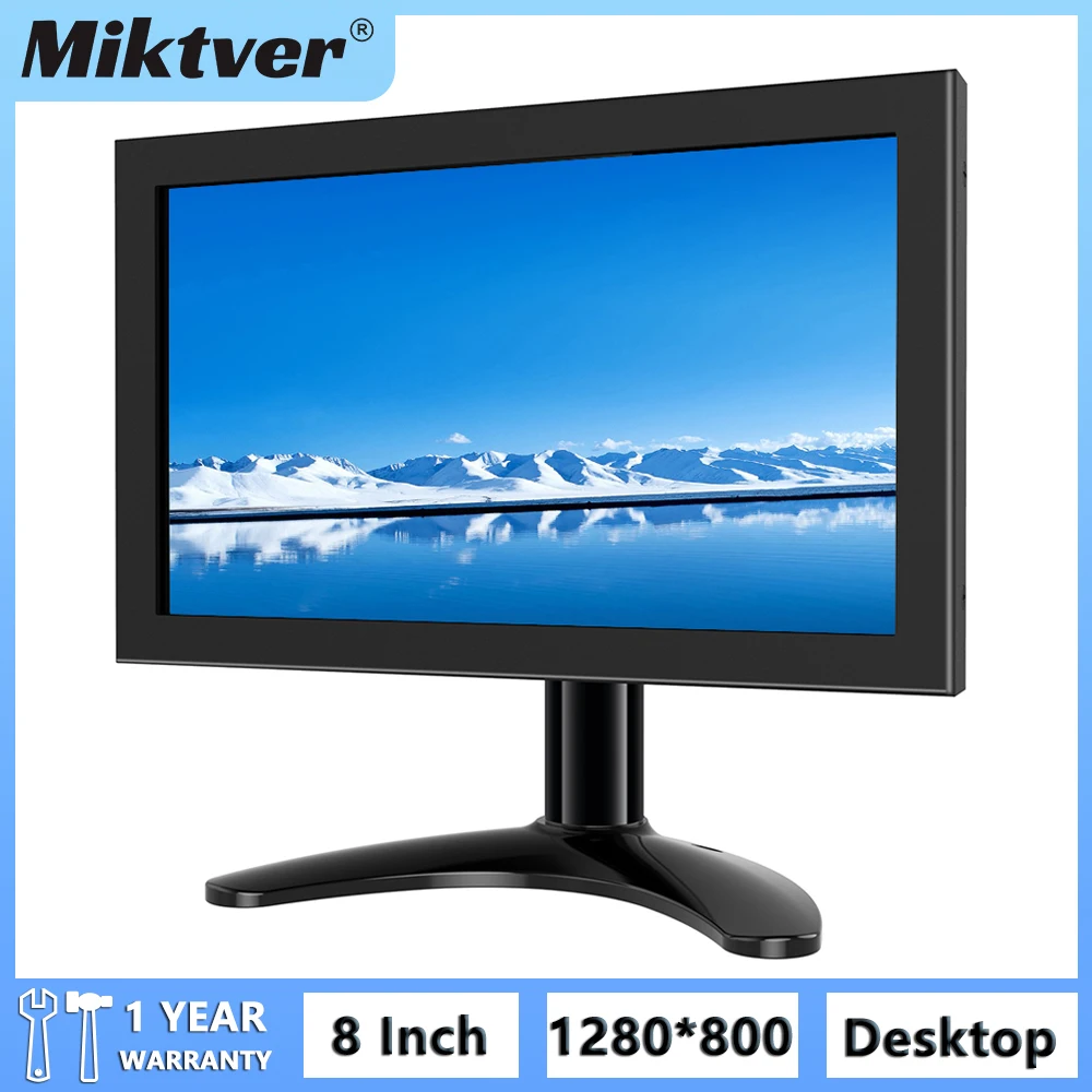 Miktver-8-10-12-Inch-Desktop-Monitor-Full-HD-1280x800-Small-TV-Built-in ...