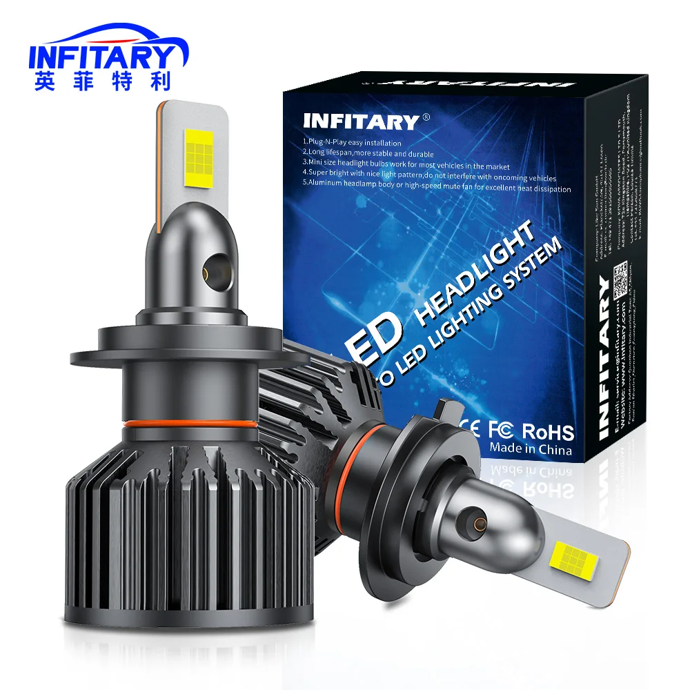 Infitary-High-Power-110W-H7-LED-Headlight-H4-Lamp-Bulb-for-Car-H1-H11 ...