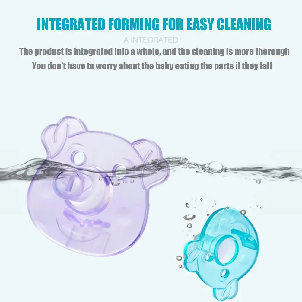 Silicone-Baby-Cartoon-Pacifier-Full-Silicone-Pacifier-Breast-Milk-Round ...