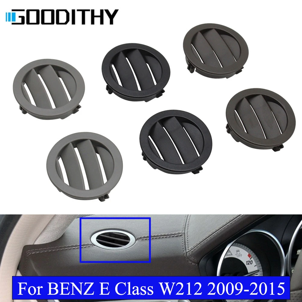 Dashboard Left Right Air Conditioner AC Vent Grille Outlet Round Cover Panel For BENZ E Class ...