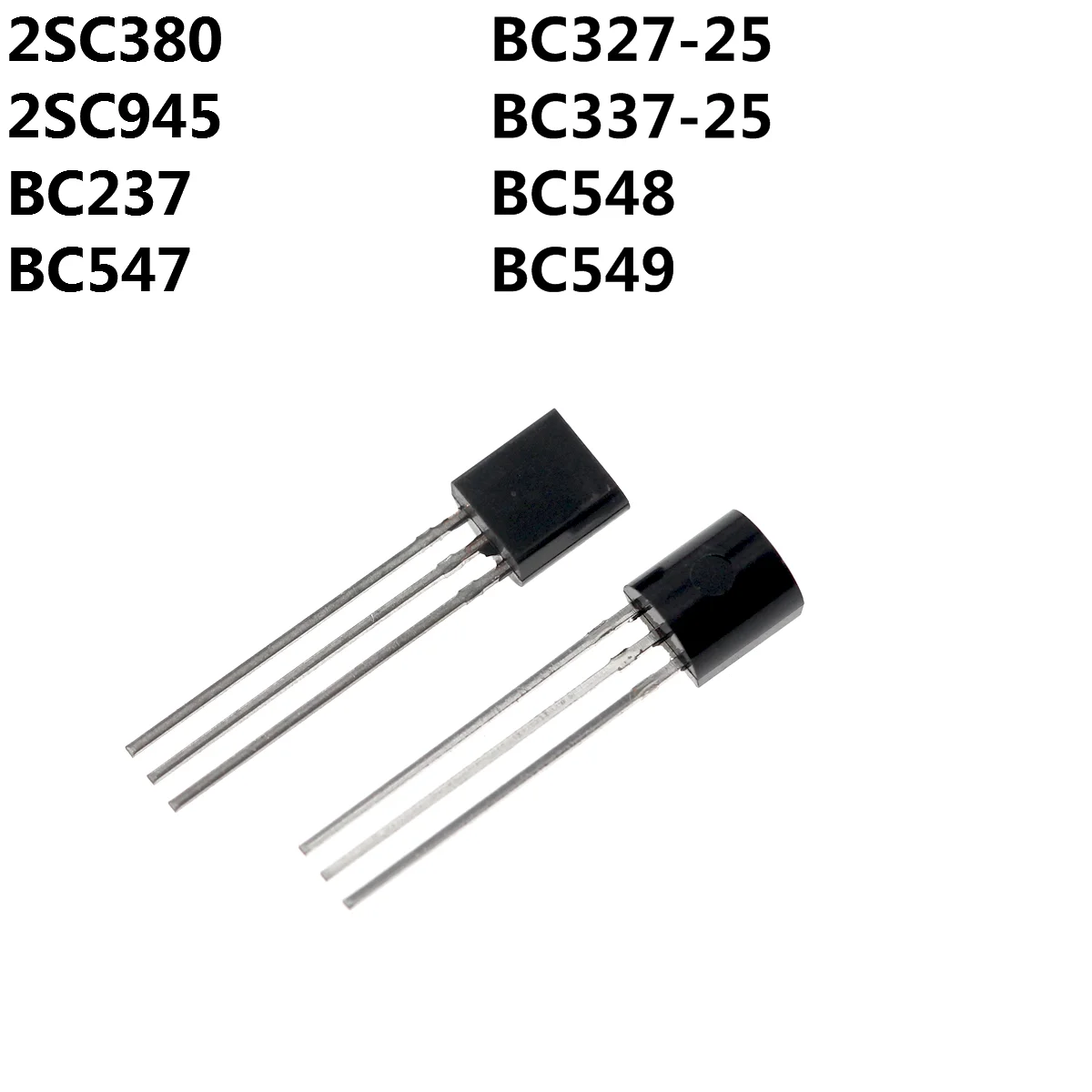 200PCS-2SC380-2SC945-BC237C-BC327-25-BC337-25-BC547-BC548-BC549-triode ...