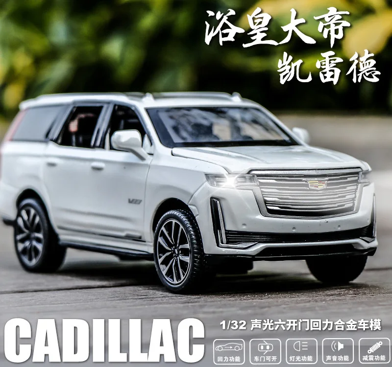 1-32-Scale-Cadillac-Escalade-Diecast-Alloy-Pull-Back-Car-Collectable ...
