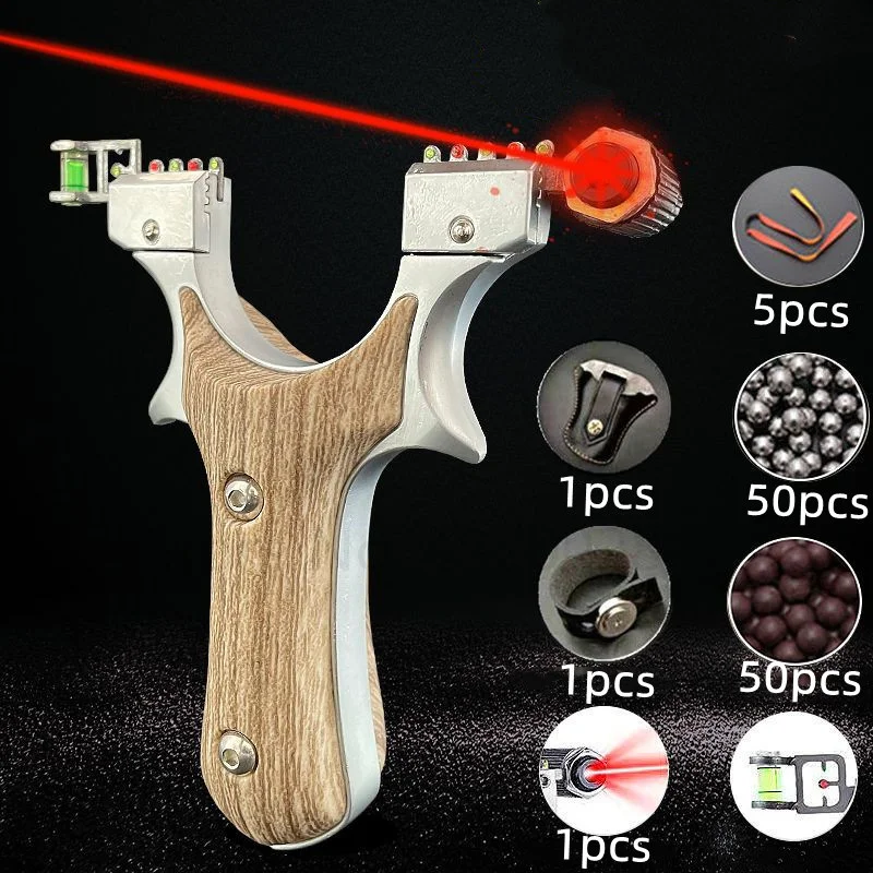 Professional-Outdoor-Alloy-Laser-Slingshot-Laser-Aiming-Slingshot ...
