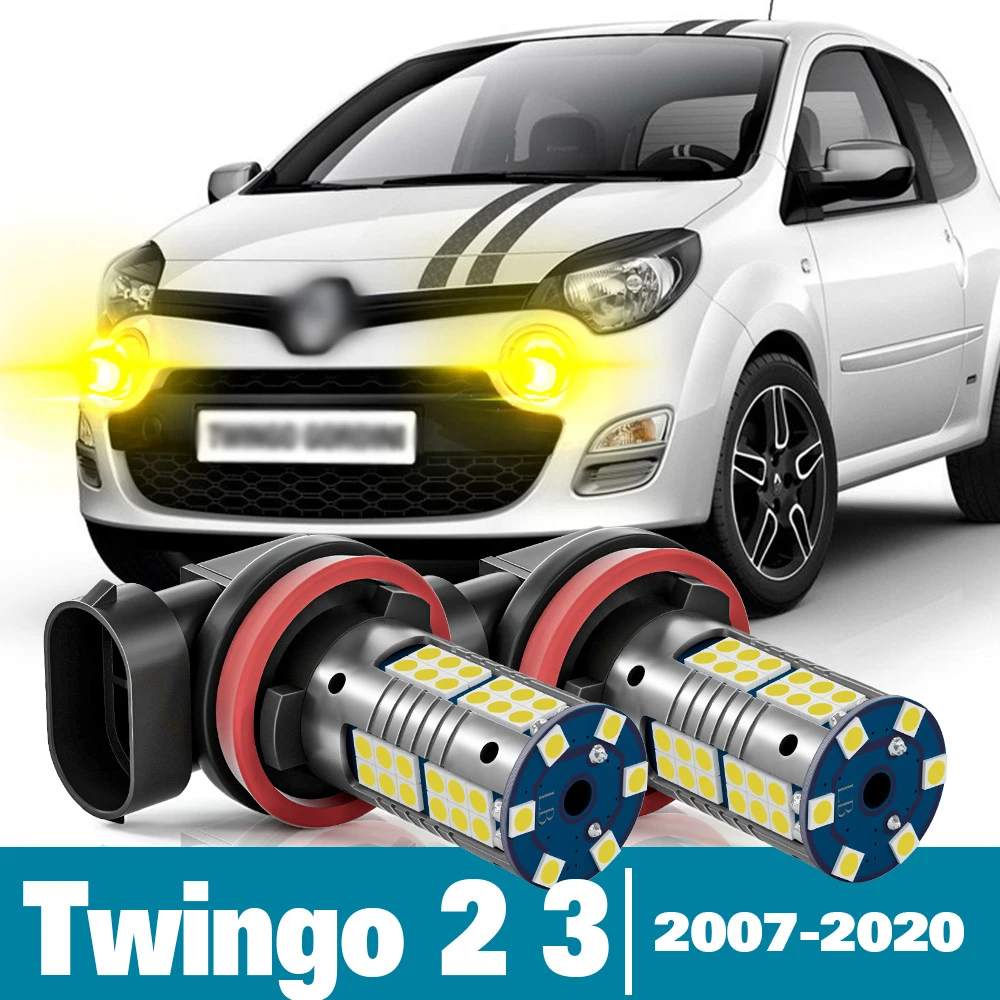 2pcs LED Fog Light For Renault Twingo 2 3 Accessories 2007 2008 2009 ...