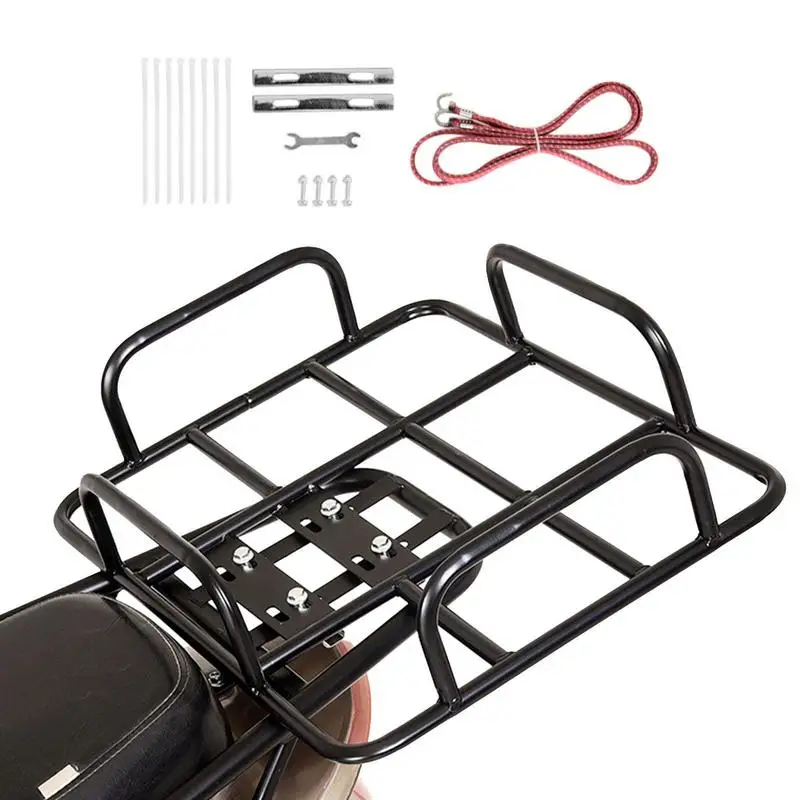 Bicycle-Rack-Metal-Rear-Bike-Basket-Waterproof-Bicycle-Rear-Frame-Multi ...