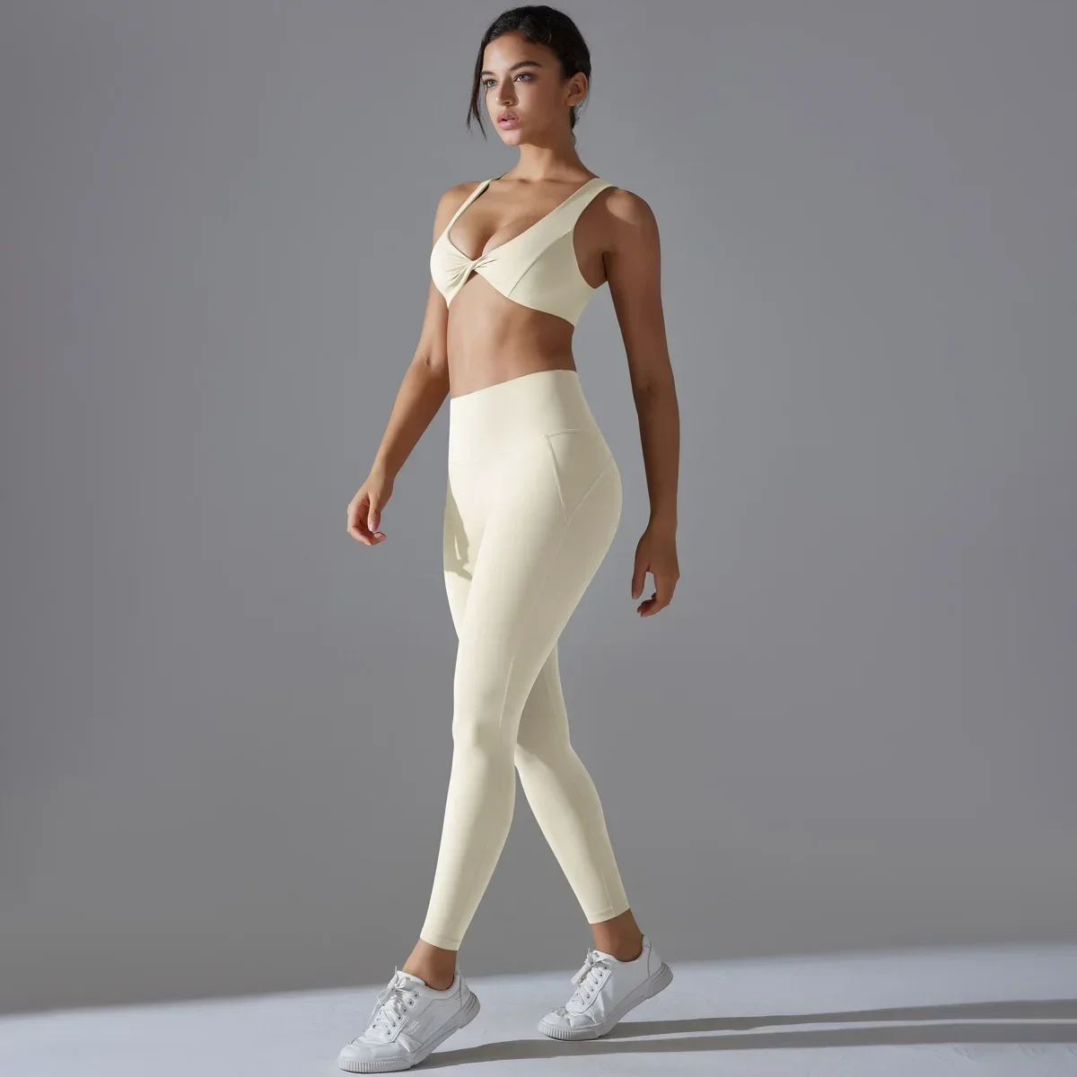 Seamless-Yoga-Sets-Sports-Fitness-High-Waist-Hip-lifting-Pants-Beauty-Back-Bra-Suits-Workout ...