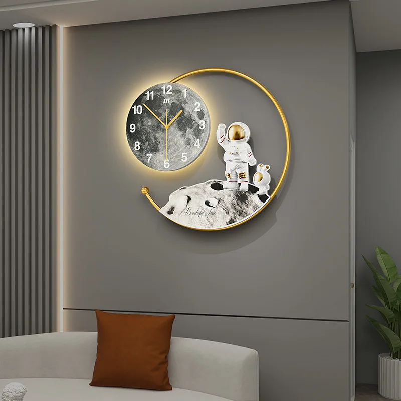 Reloj, decoración de astronauta, reloj silencioso para colgar en la ...
