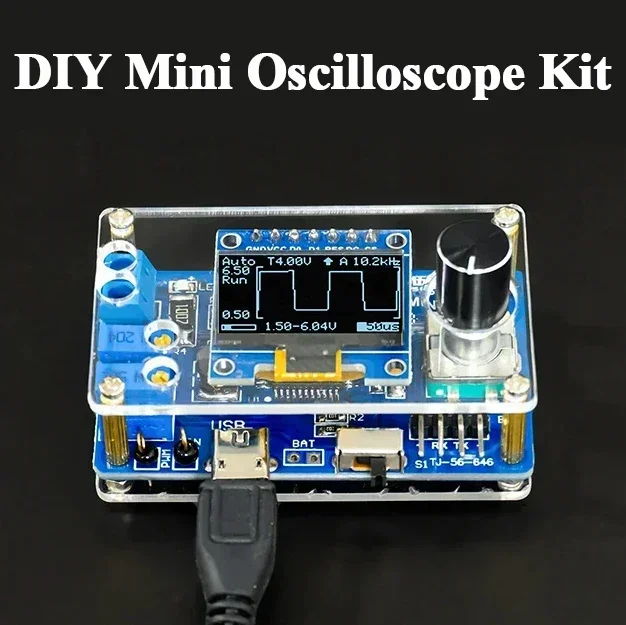 DIY-Mini-Digital-Oscilloscope-Kit-STC8K8A-Microcontroller-Electronic-Soldering-Practice-Loose ...