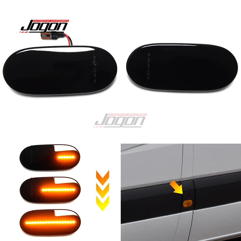 LED-Dynamic-Side-Marker-Turn-Signal-Light-Car-Shape-Amber-Indicator ...