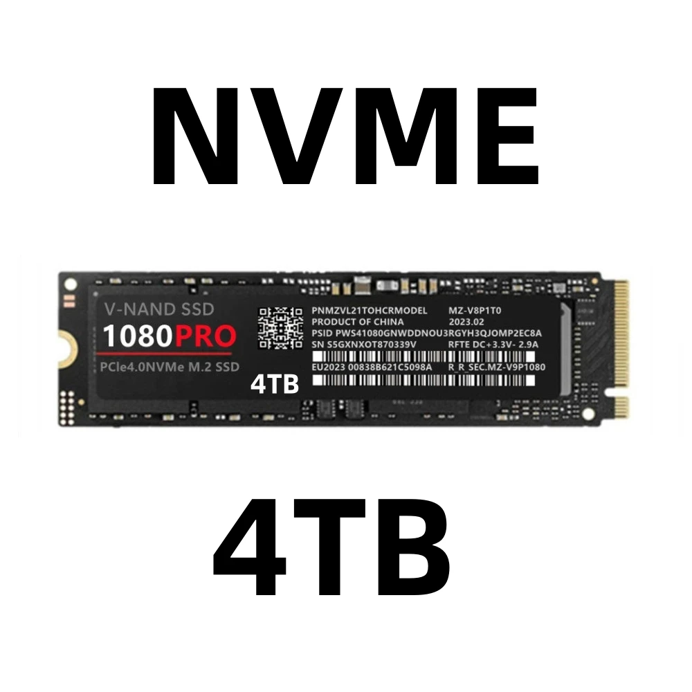 1080PRO 4TB 2TB 1TB Original SSD M.2 2280 PCIe 4.0 NVME NGFF Read Solid ...