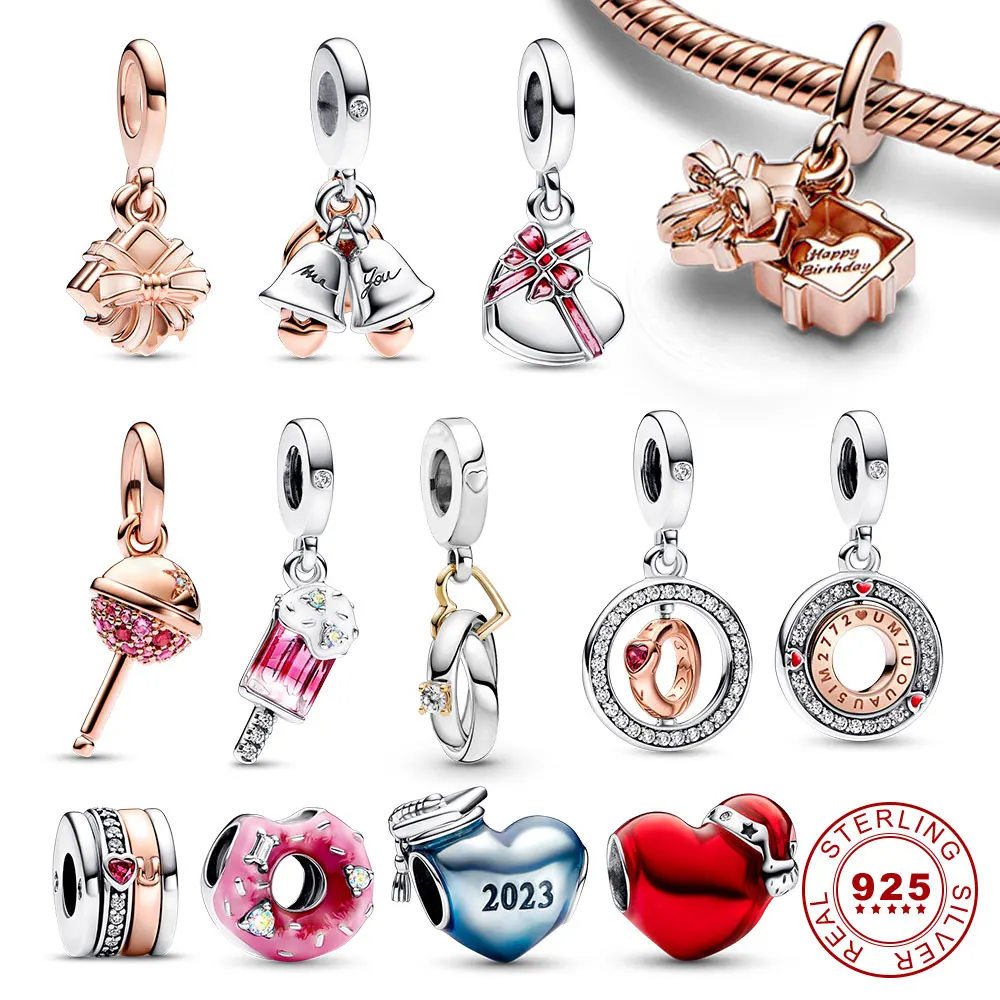 2024-Summer-New-Donut-Charm-Fit-Original-Pandora-Women-Bracelet-925 ...