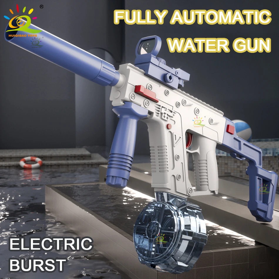 HUIQIBAO Electric Burst Firing Submachine Water Gun Fantasy Water Fight ...