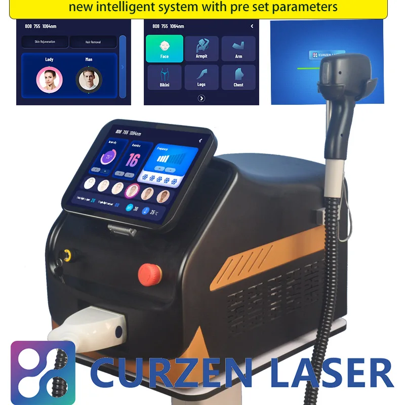 Alexandrite Laser Diode Laser 755 808 1064 Ice Platinum Lazer Hair ...