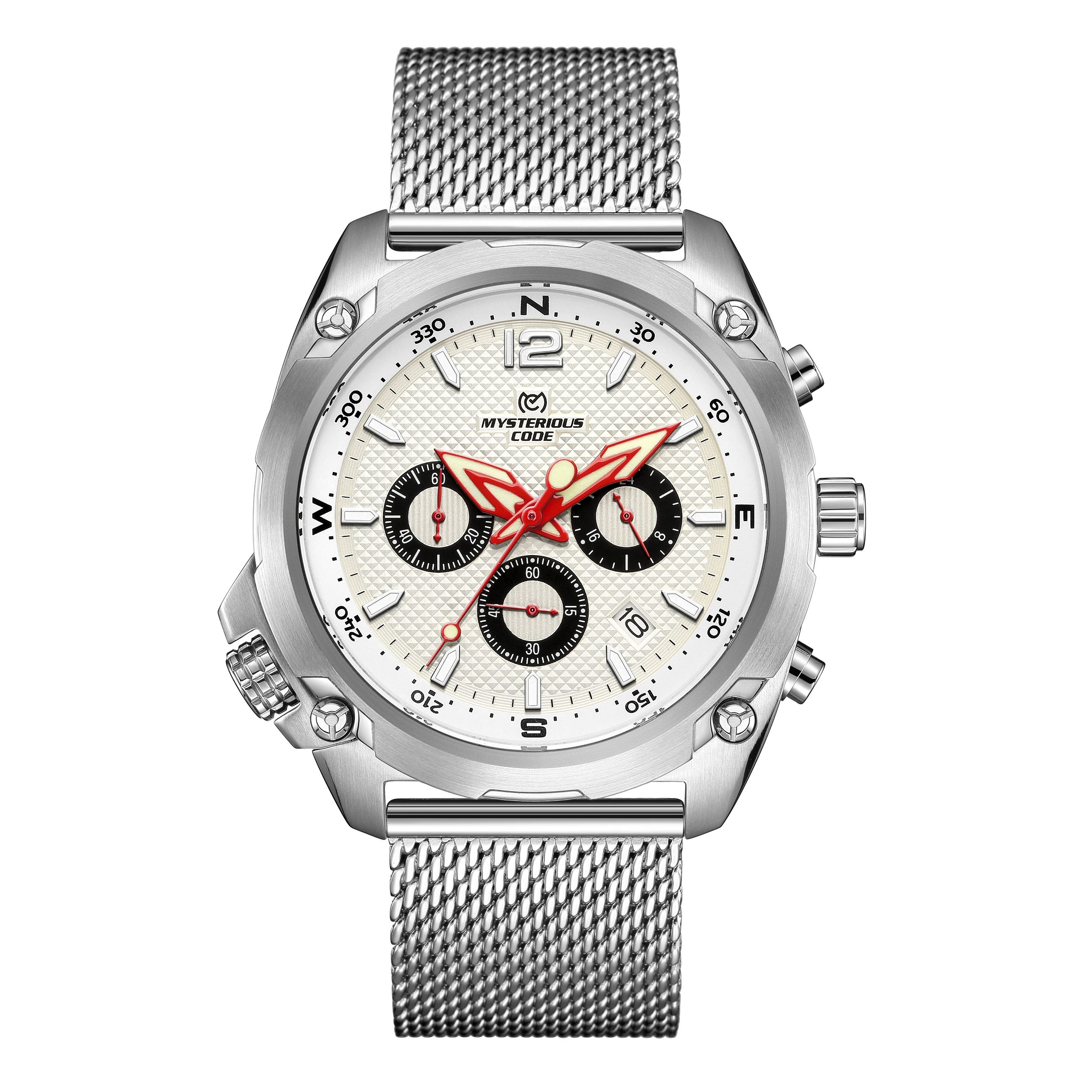 Imperme-vel-Big-Dial-Watch-dos-homens-misteriosos-Chronograph-Movt-316L ...