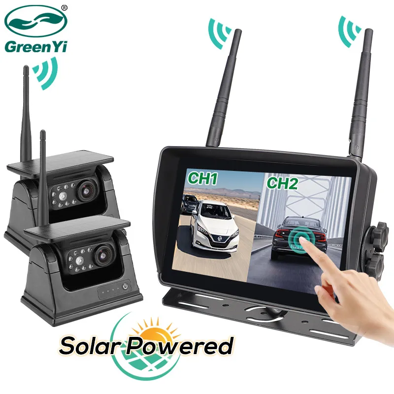 GreenYi-Wireless-7-inch-Touch-Screen-DVR-Recorder-Monitor-With-Solar ...