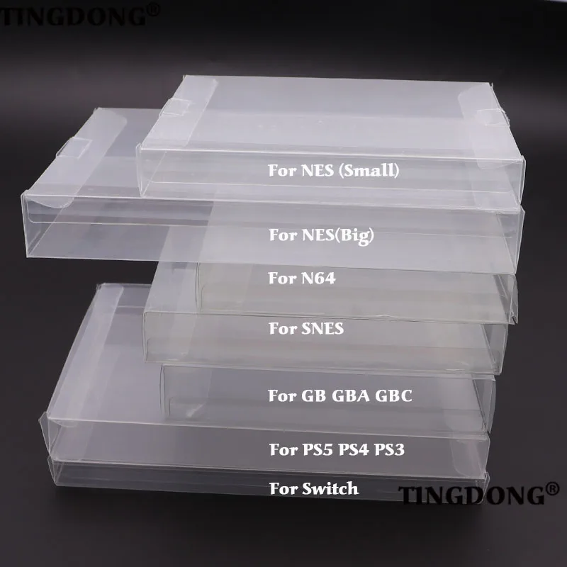 Clear-Transparent-Game-Cartridge-Box-Case-CIB-Games-Plastic-PET ...