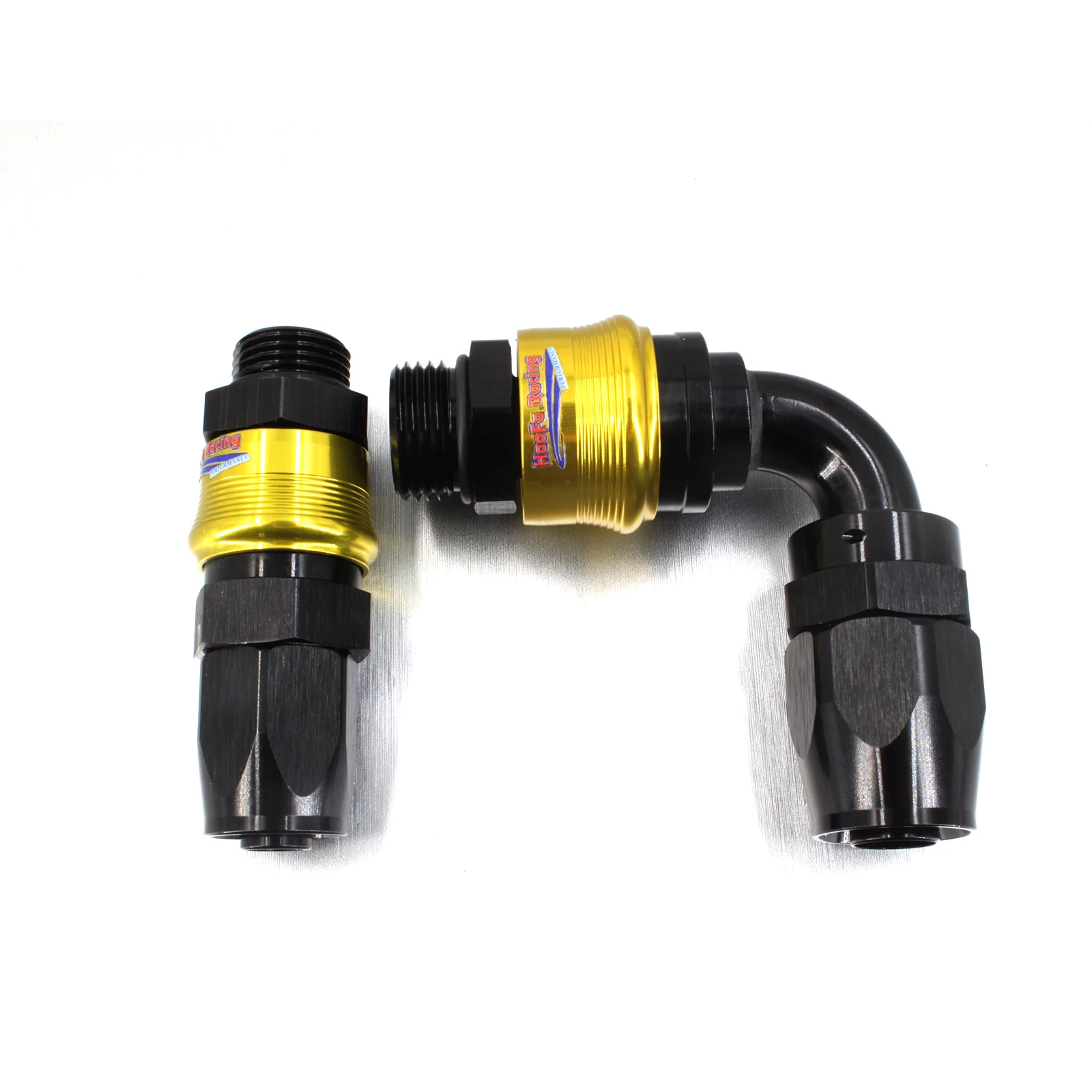HaoFa -AN8 Fuel Swivel Hose End Quick Release Fitting With ORB To Barb ...