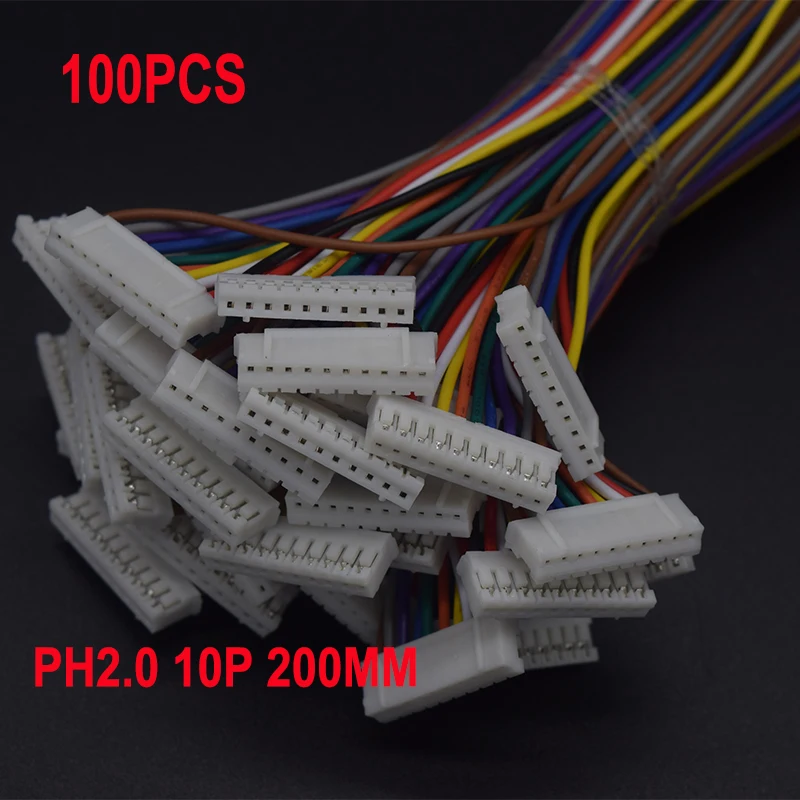 100pcs-PH2-0-10P-26AWG-Mini-Micro-Connector-Male-Female-Plug-with-Wires ...