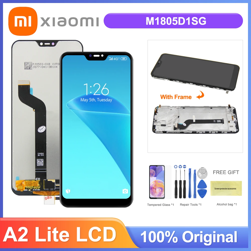 Original 5.84'' Display Screen for Xiaomi Mi A2 Lite Lcd Display Touch Screen Digitizer Assembly ...