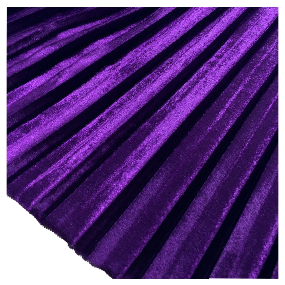 Purple Velvet Upholstery Fabric