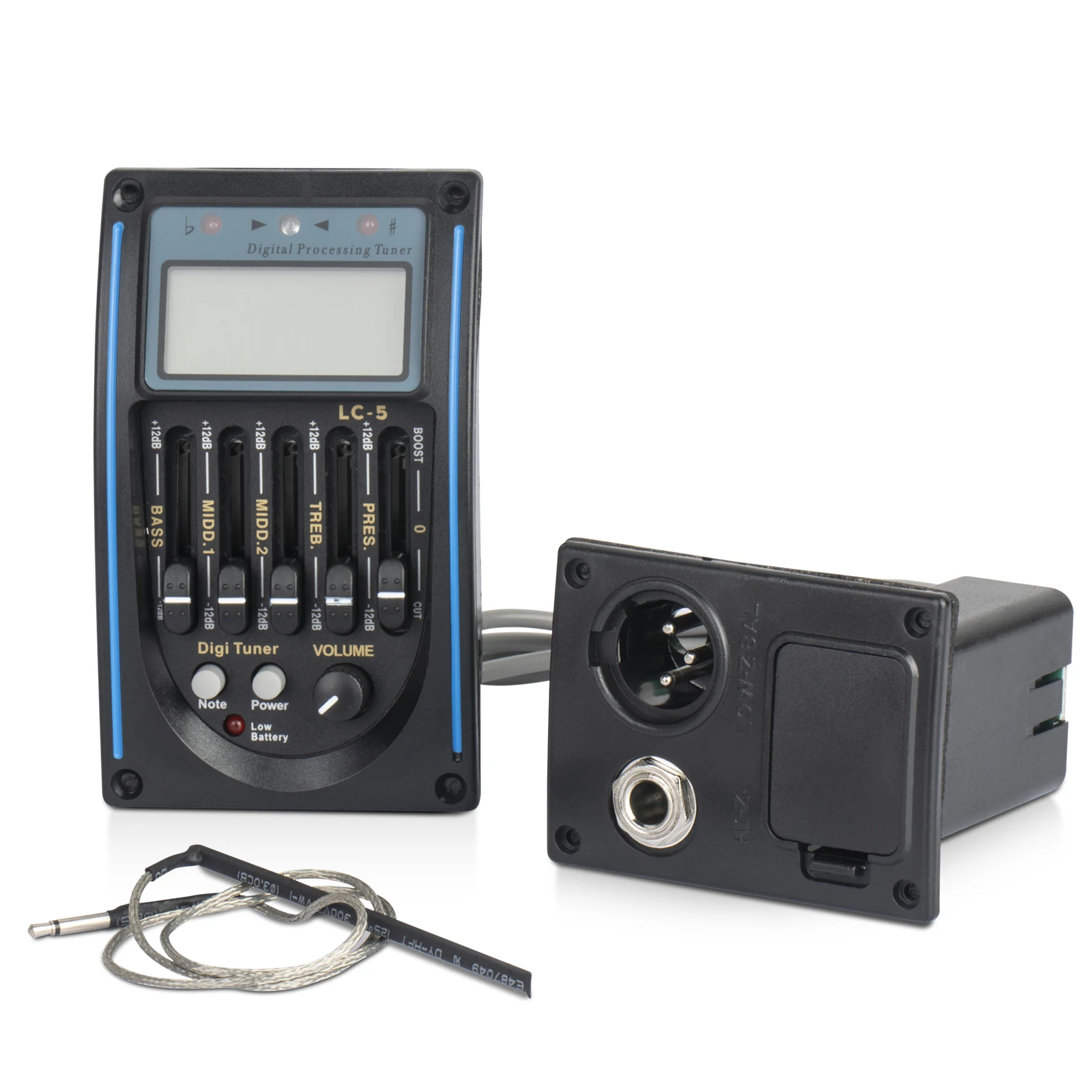 Acoustic Guitar PS-500 5 Band Guitar Piezo Pickup Tuner EQ Preamp ...