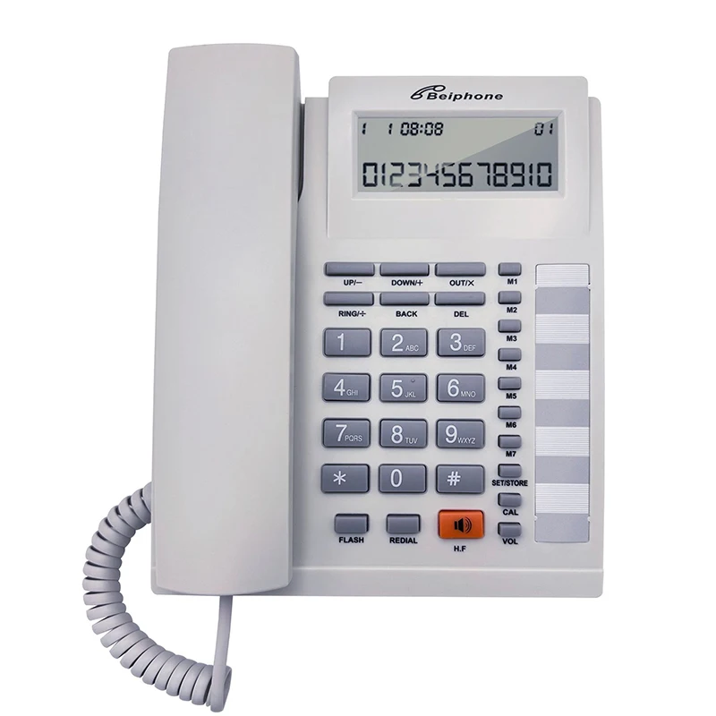 Corded-Telephone-Desktop-Landline-Telephone-With-Caller-ID-Adjustable ...
