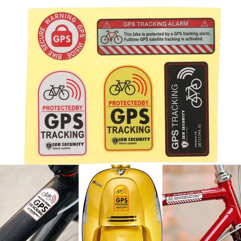 1/2Set Bicycle GPS Sticker Scooter Motorcycle Anti-Theft Warning ...